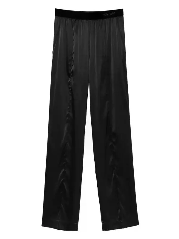 TOM FORD Satin Trousers - Black