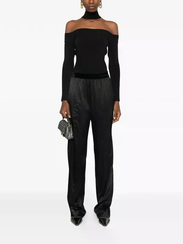 TOM FORD Satin Trousers - Black