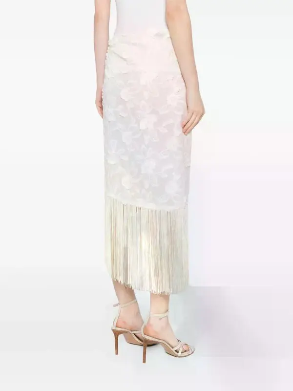 JBQ Vera Fringed Wrap Skirt