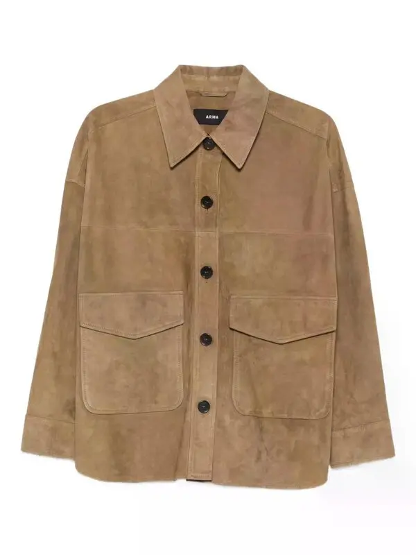 ARMA Kaylee Suede Jacket - Neutrals