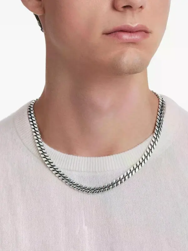 David Yurman Sterling Curb Chain Necklace