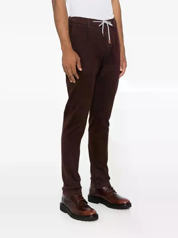 Eleventy Tape Trousers - Red