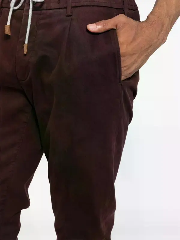 Eleventy Tape Trousers - Red