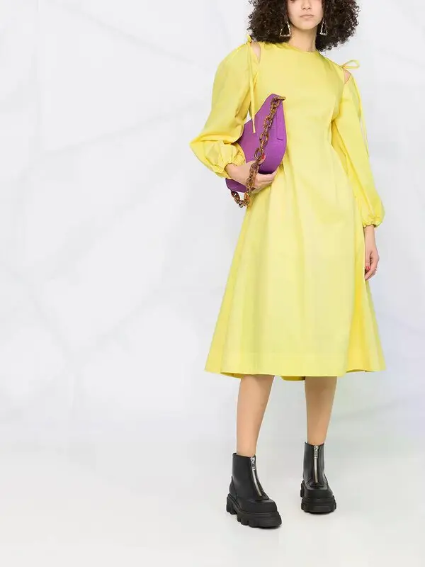 MSGM A-line Dress - Yellow