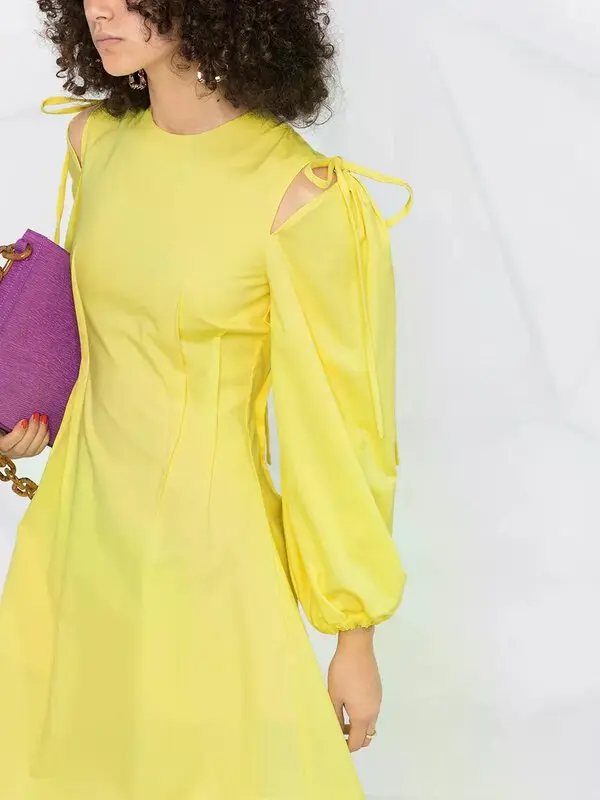 MSGM A-line Dress - Yellow