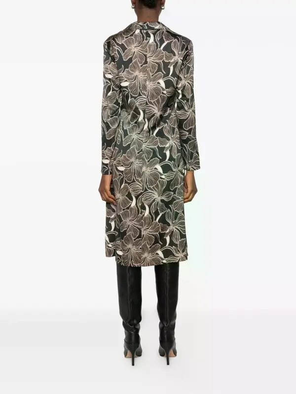 Marc O'polo Floral Print V-neck Midi Dress