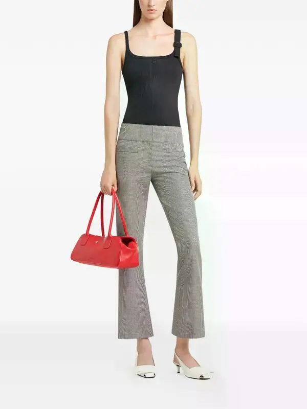 COURREGES 90's Buckle-detail Ribbed Tank Top