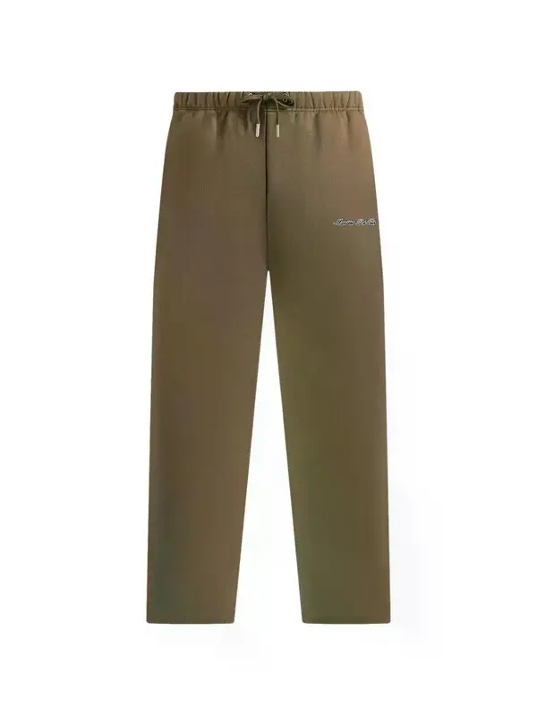 Manière De Voir Logo-embroidered Wide-leg Track Pants