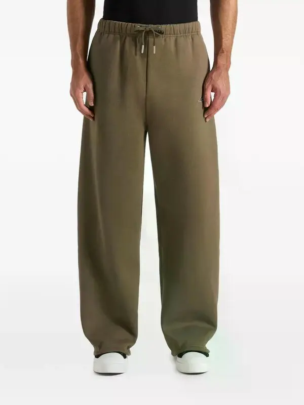 Manière De Voir Logo-embroidered Wide-leg Track Pants