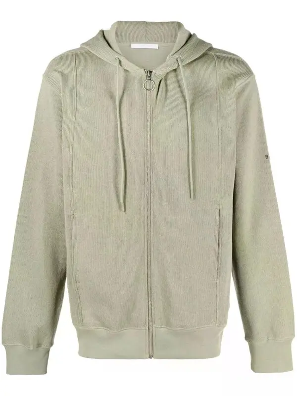 Helmut Lang Zip-up Drawstring Hoodie