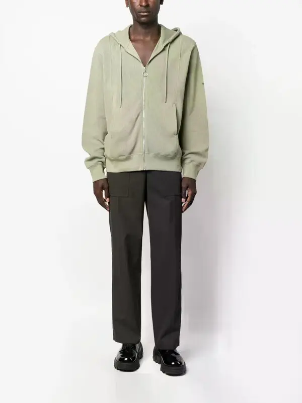 Helmut Lang Zip-up Drawstring Hoodie