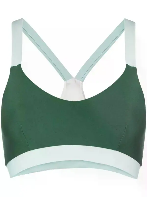 The Upside Larry Crossover-back Sports Bra - Green
