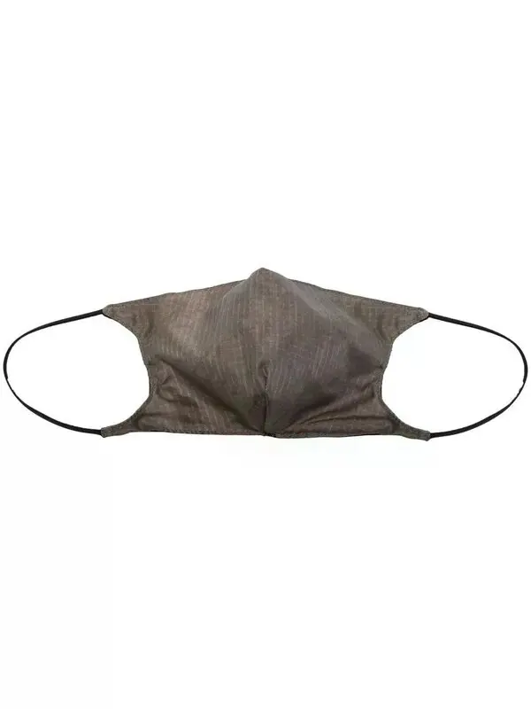 Off-White Diag-stripe Print Face Mask - Black