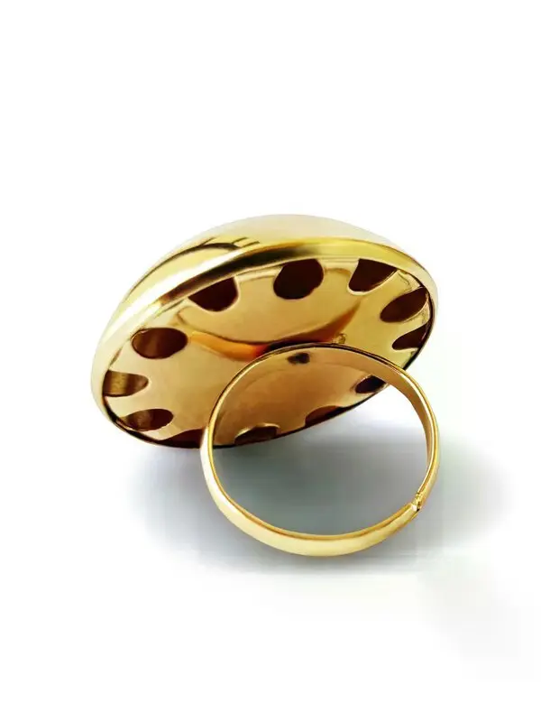 HZMER JEWELLERY Tone Stainless Steel Statement Ring