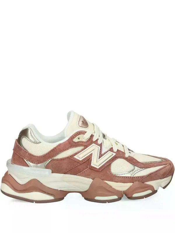 NEW BALANCE 9060 Paneled Lace-up Sneakers - Brown