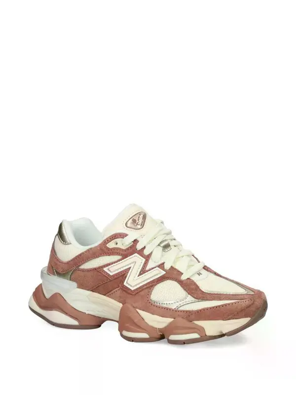 NEW BALANCE 9060 Paneled Lace-up Sneakers - Brown