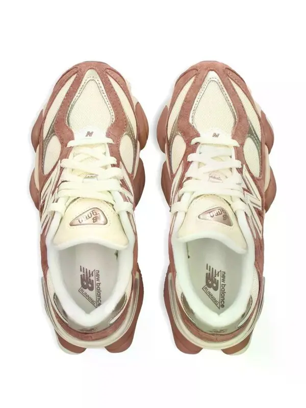 NEW BALANCE 9060 Paneled Lace-up Sneakers - Brown