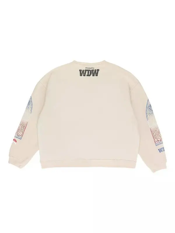 WHO DECIDES WAR Intertwined Windows Graphic Hoodie - Neutrals