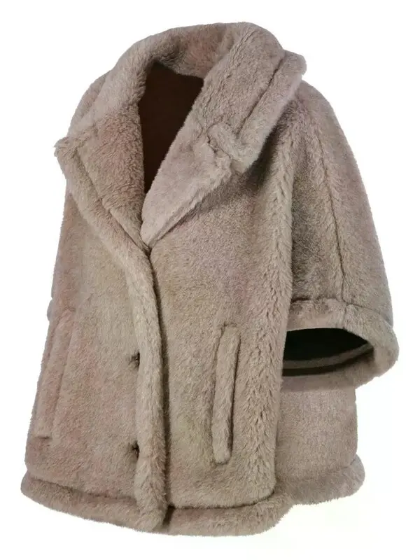 Max Mara Button Short-sleeve Cape - Neutrals
