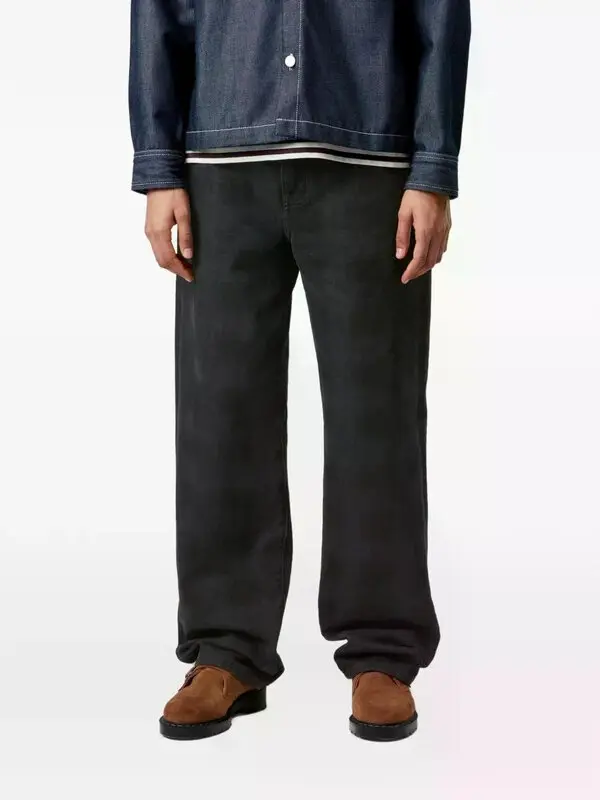 Carhartt Work In Progress Logo-patch Jeans - Black