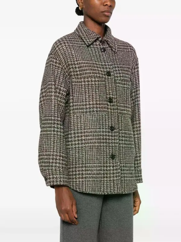Marc O'polo Checked Overshirt With Button Closure And Chest Pockets