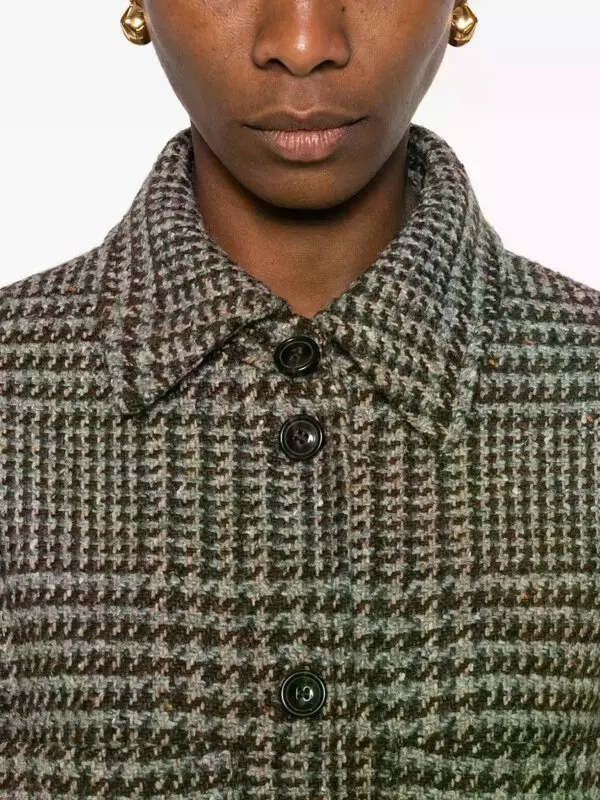 Marc O'polo Checked Overshirt With Button Closure And Chest Pockets