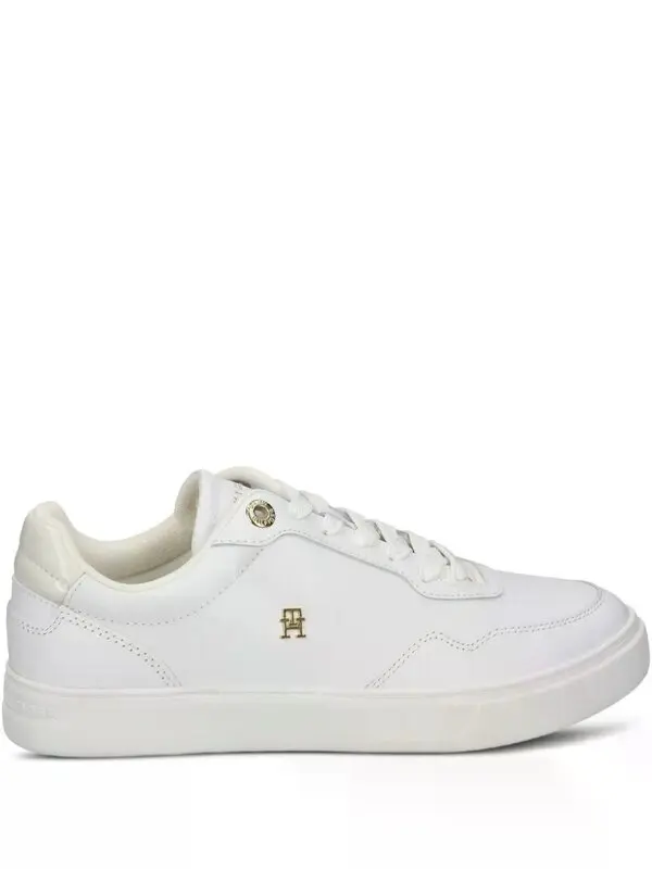 Tommy Hilfiger Leather Lace-up Sneakers - White