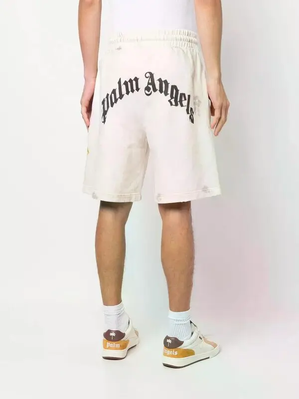 Palm Angels Palm Tree Print Track Shorts