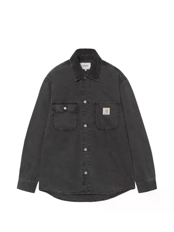 Carhartt Work In Progress Logo-patch Pocket Shirt - Grey