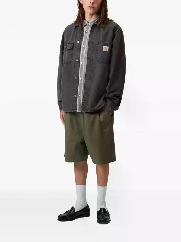 Carhartt Work In Progress Logo-patch Pocket Shirt - Grey