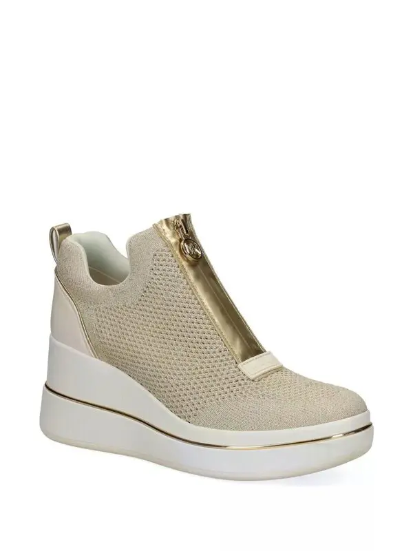 Michael Kors Willis Zip Platform Sneakers - Neutrals