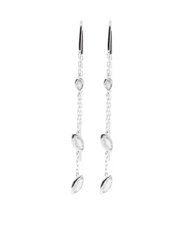 MARIA BLACK Swift 02 Chain Drop Earrings - Silver