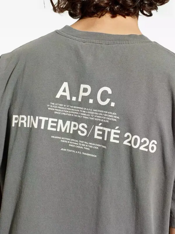 A.p.c. Crew Neck T-shirt - Grey