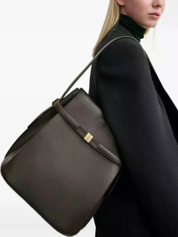 TOTEME Belted Leather Bucket Bag