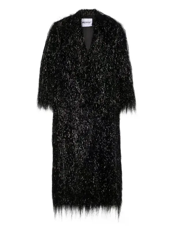 MEDEEA Loose Threads Metallic Effect Coat