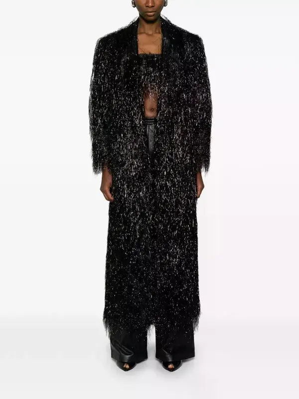 MEDEEA Loose Threads Metallic Effect Coat
