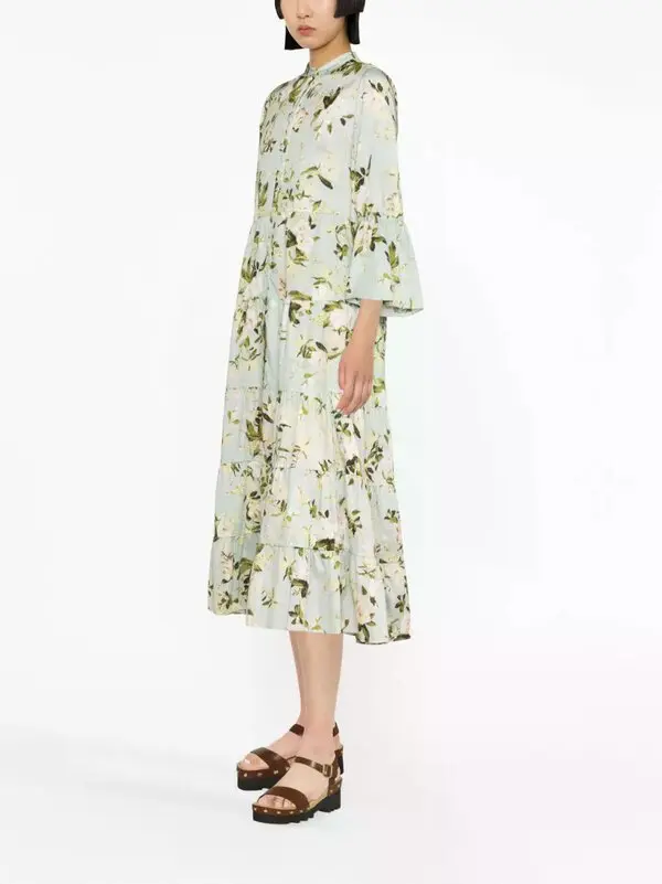 Erdem Panthea Floral-print Poplin Dress