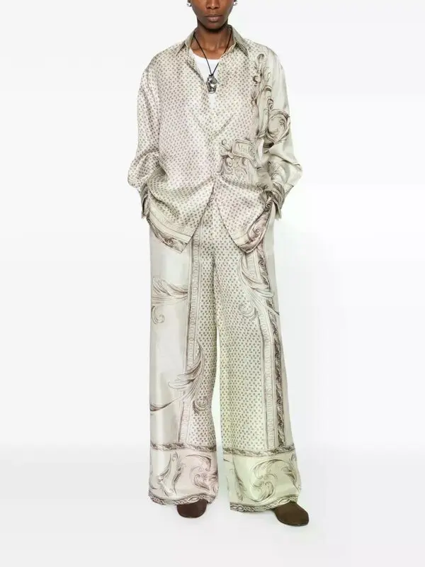 Max Mara Printed Silk Twill Shirt
