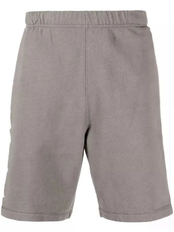 Heron Preston Logo Print Track Shorts - Grey