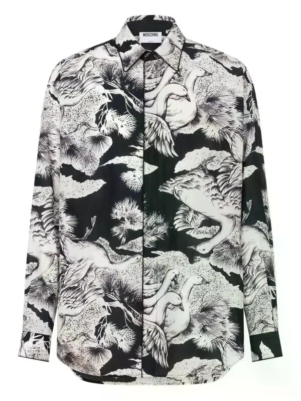 Moschino Swan-print Shirt