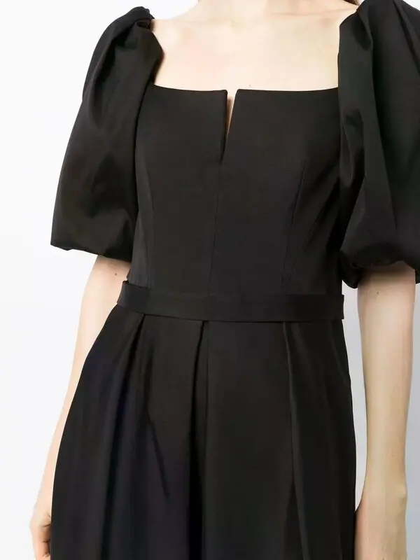 Alberta Ferretti Pleated Detail Gown