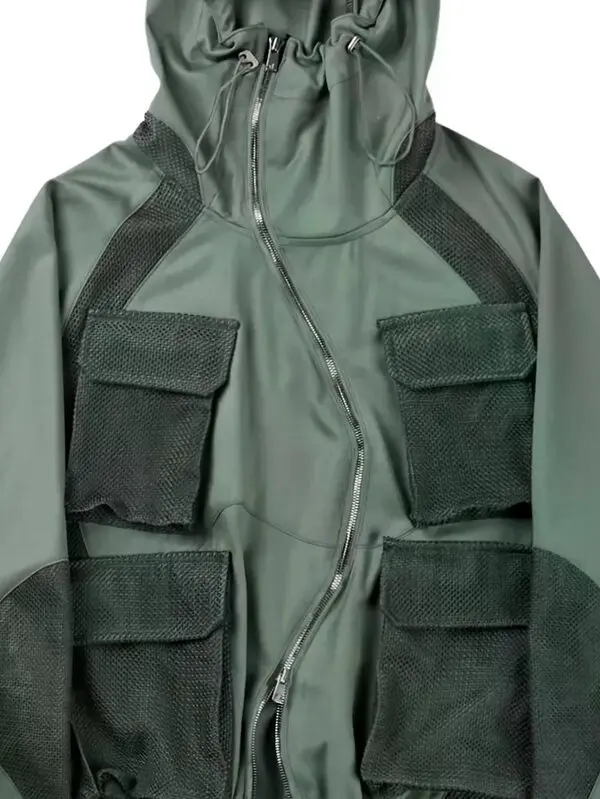 FFFPOSTALSERVICE Zip-up Hooded Jacket With Drawstring Hood - Green