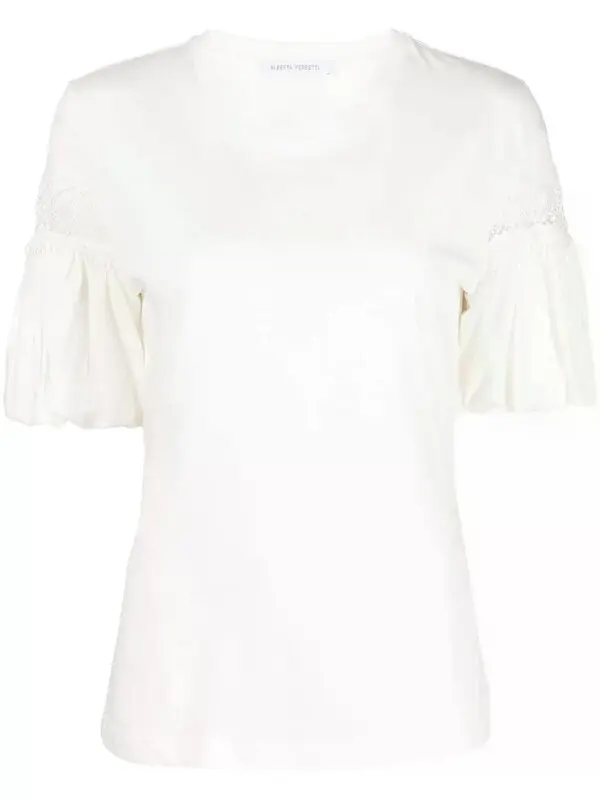 Alberta Ferretti Puff-sleeve T-shirt - White