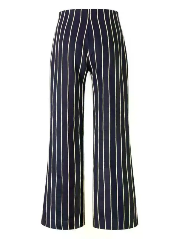 ANDRES OTALORA Striped Pattern Trousers - Blue