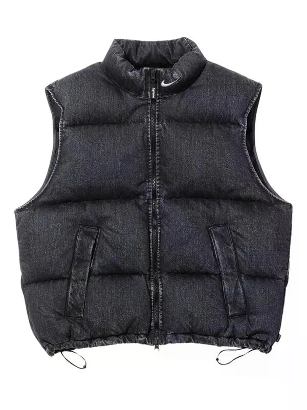 Supreme X Nike Denim Puffer Gilet