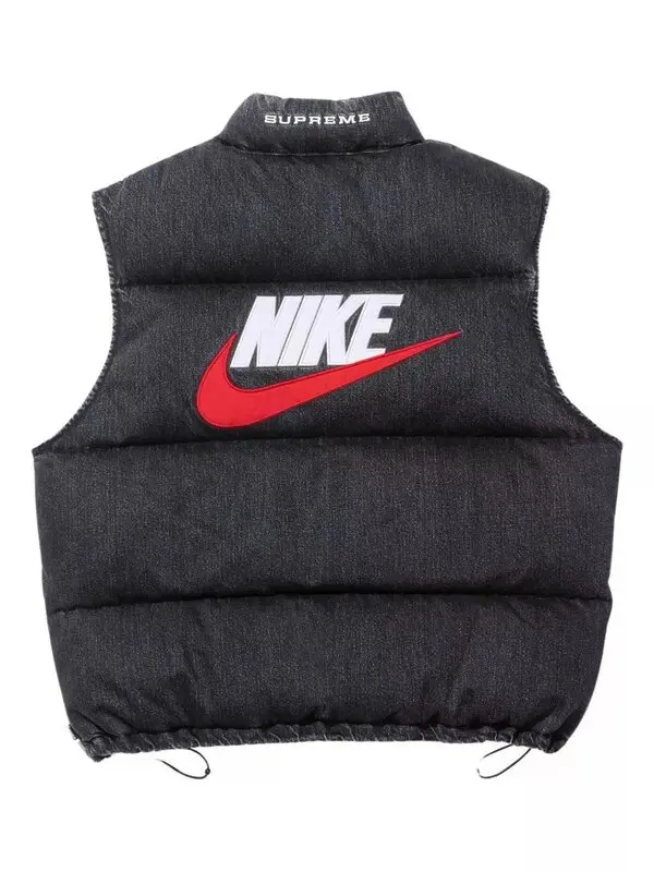 Supreme X Nike Denim Puffer Gilet