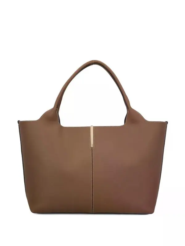 TOD'S Leather Tote Bag With Gold-tone Detail