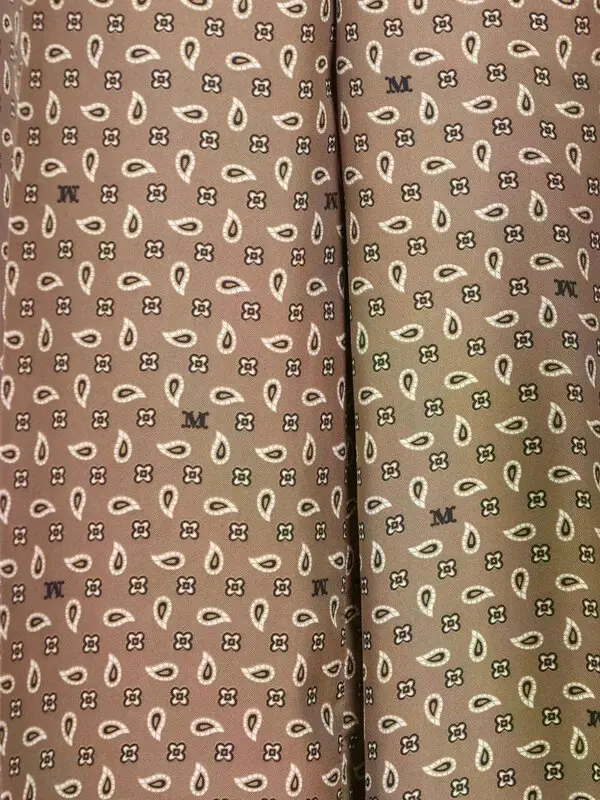 Max Mara Paisley Print Elasticated Trousers