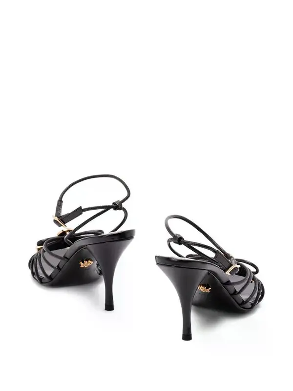 Versace Opera Bow Sandals - Black