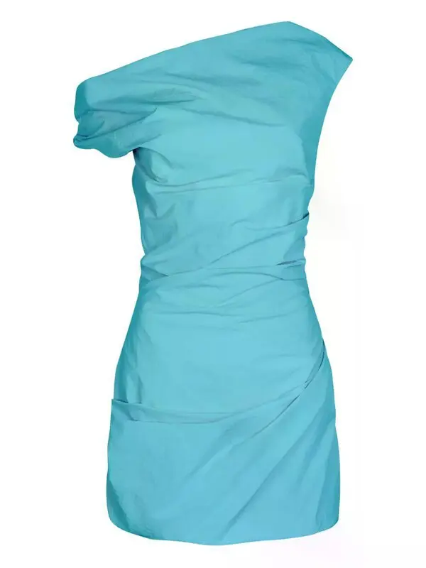 Paris Georgia Remmy Off-shoulder Mini Dress - Blue